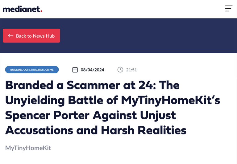Spencer Porter and MyTinyHomeKit Fail to Deliver or Refund